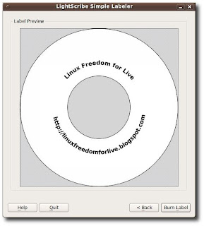 LightScribe Simple Labeler 1.18.12.1 su LinuX - Linux Freedom
